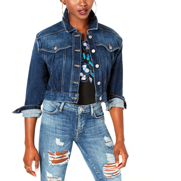 Guess | Jackets & Coats | Guess Cropped Denim Jacket Blue | Poshmark